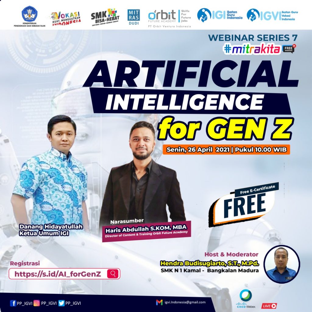 Artificial Intelligence for Gen Z WEBINAR SERIES 7 - Wahana Pendidikan ...