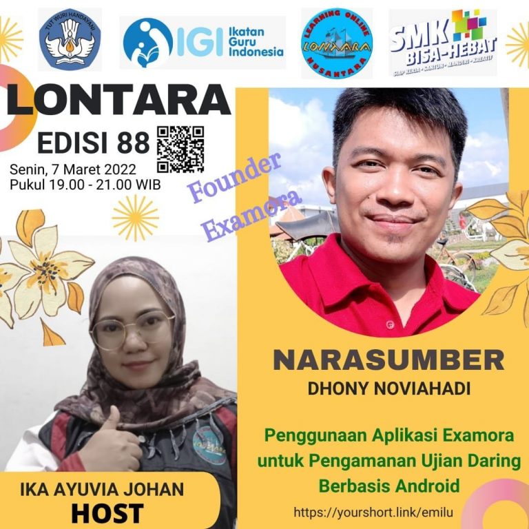 EXAMORA sebagai salah satu platform solusi pengamanan Ujian daring ...